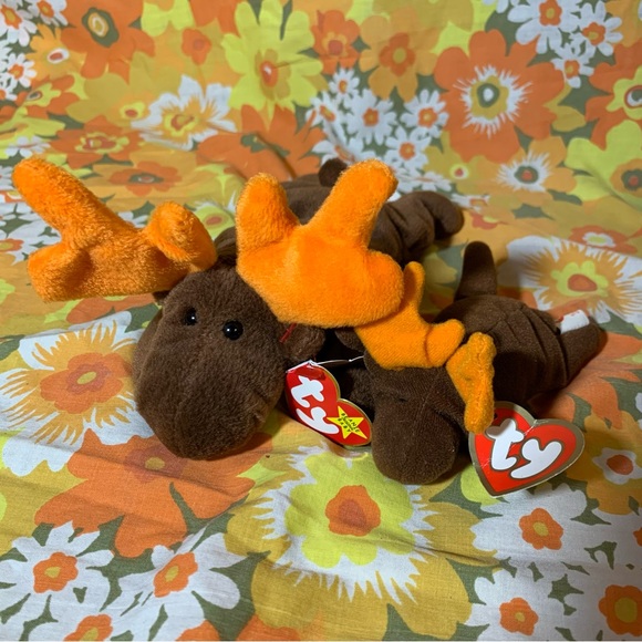 Ty | Toys | Ty Bundle Of 2 Chocolate The Moose Beanie Babies Beanie 1 ...